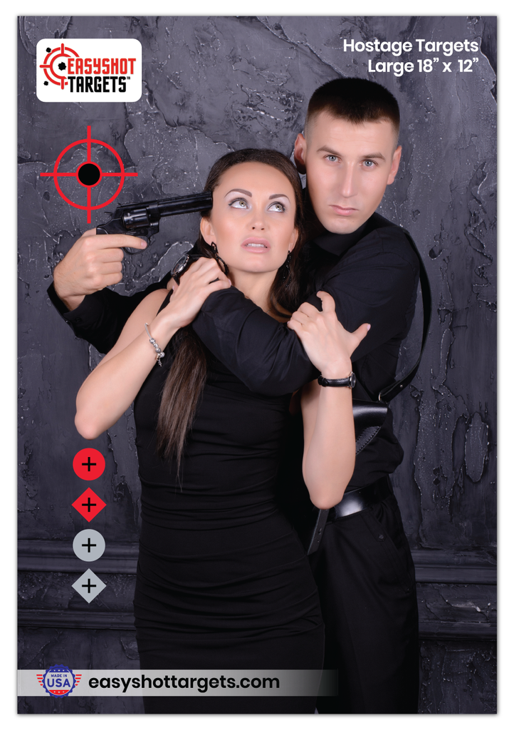 40 Pack (Combo Pack) - Hostage Targets - Paper Shooting Targets