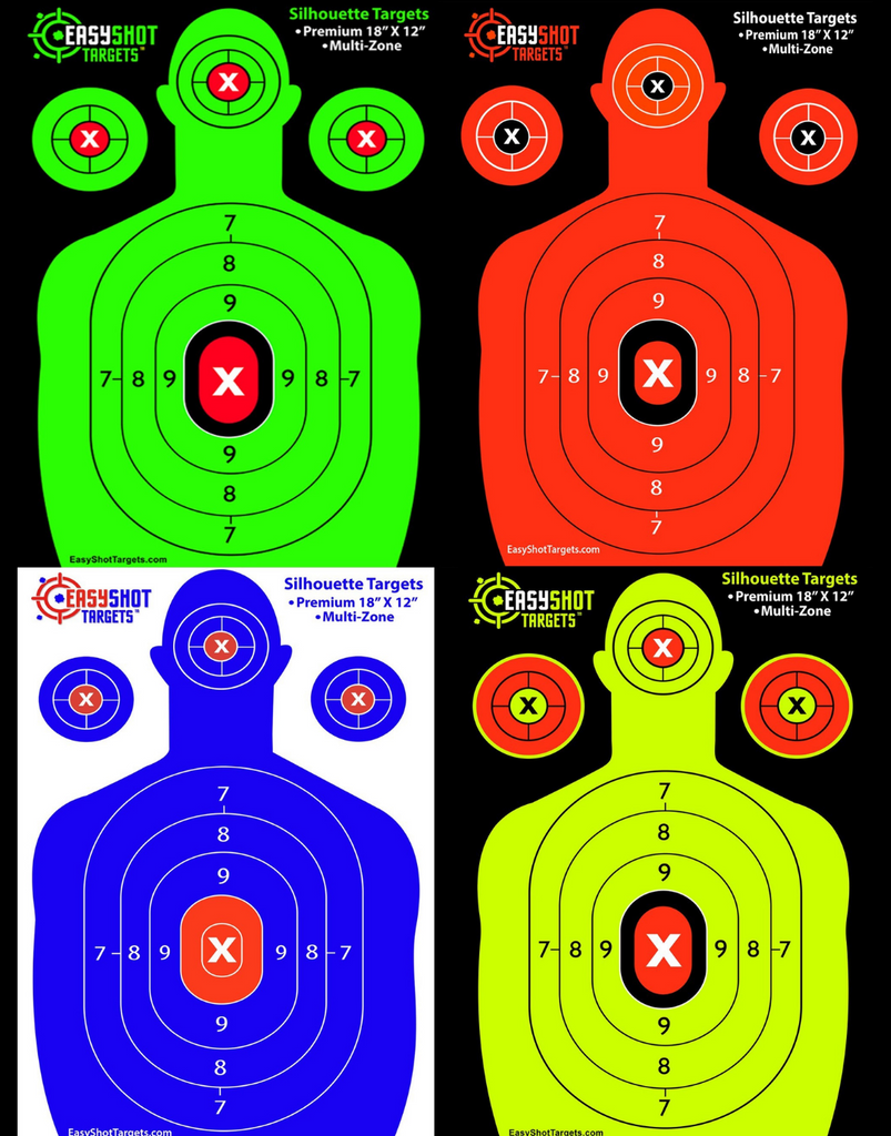 Multicolor - Silhouette Shooting Targets | EasyShot Targets