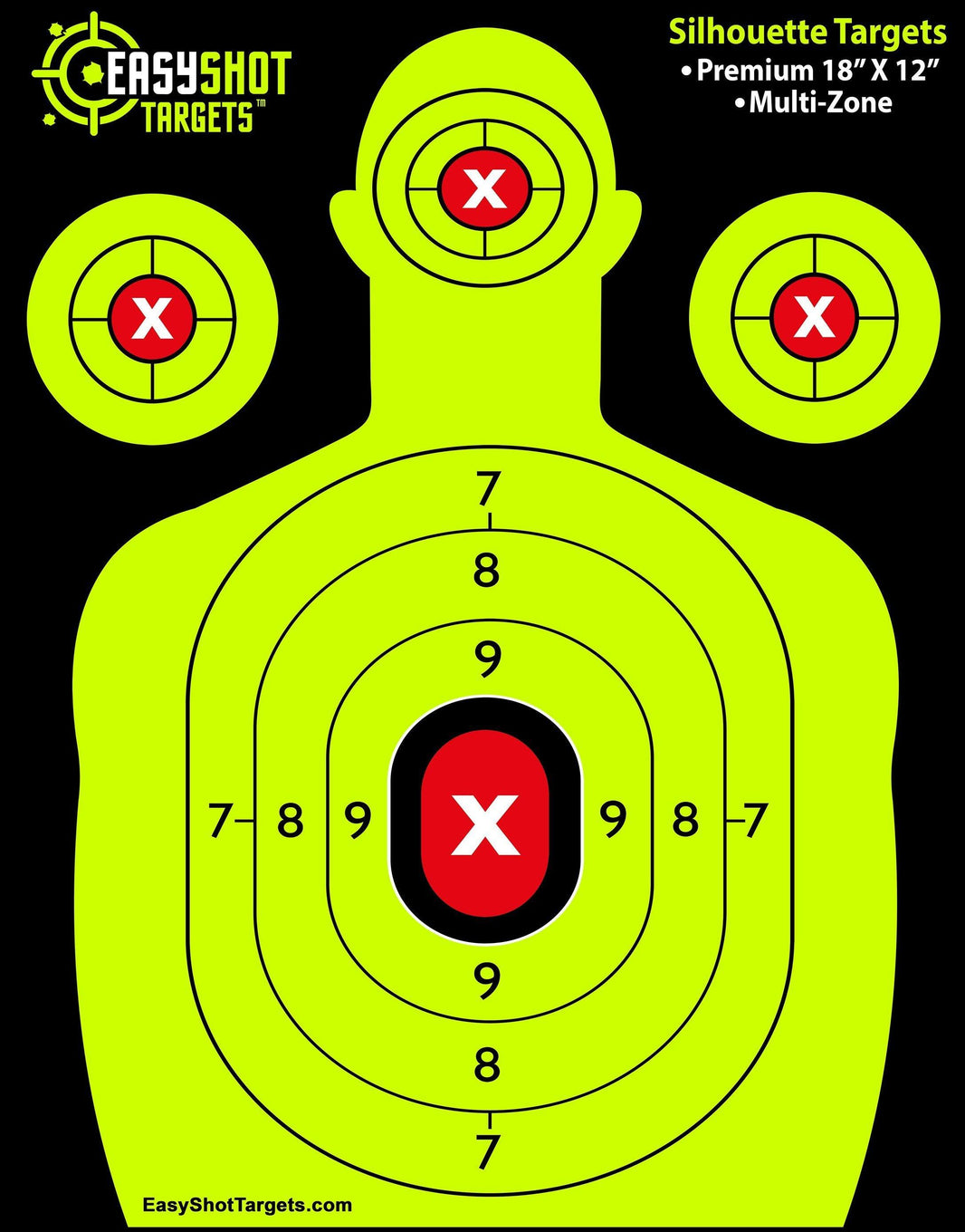 EasyShot Targets - Shooting Targets for Extreme Visibility