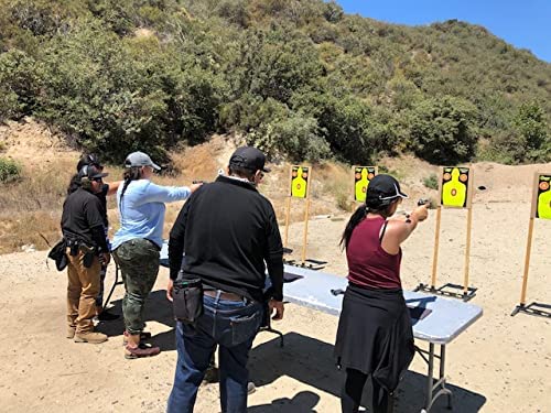 Neon Yellow & Red - Silhouette Shooting Targets | EasyShot Targets